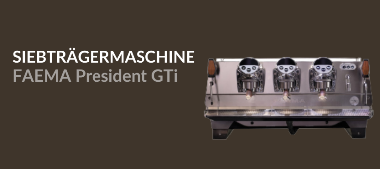 FAEMA President GTi - Siebträgermaschinen von FAEMA für hohe Ansprüche ...