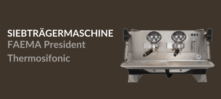 FAEMA President Thermosifonic - Siebträgermaschinen von FAEMA